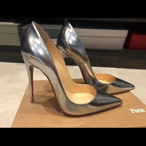Christian Louboutin | Shoes | Christian Louboutins So Kate In Silver ...